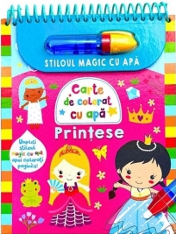 Carte de colorat cu apa - Printese | Libraria Dorinta Romania
