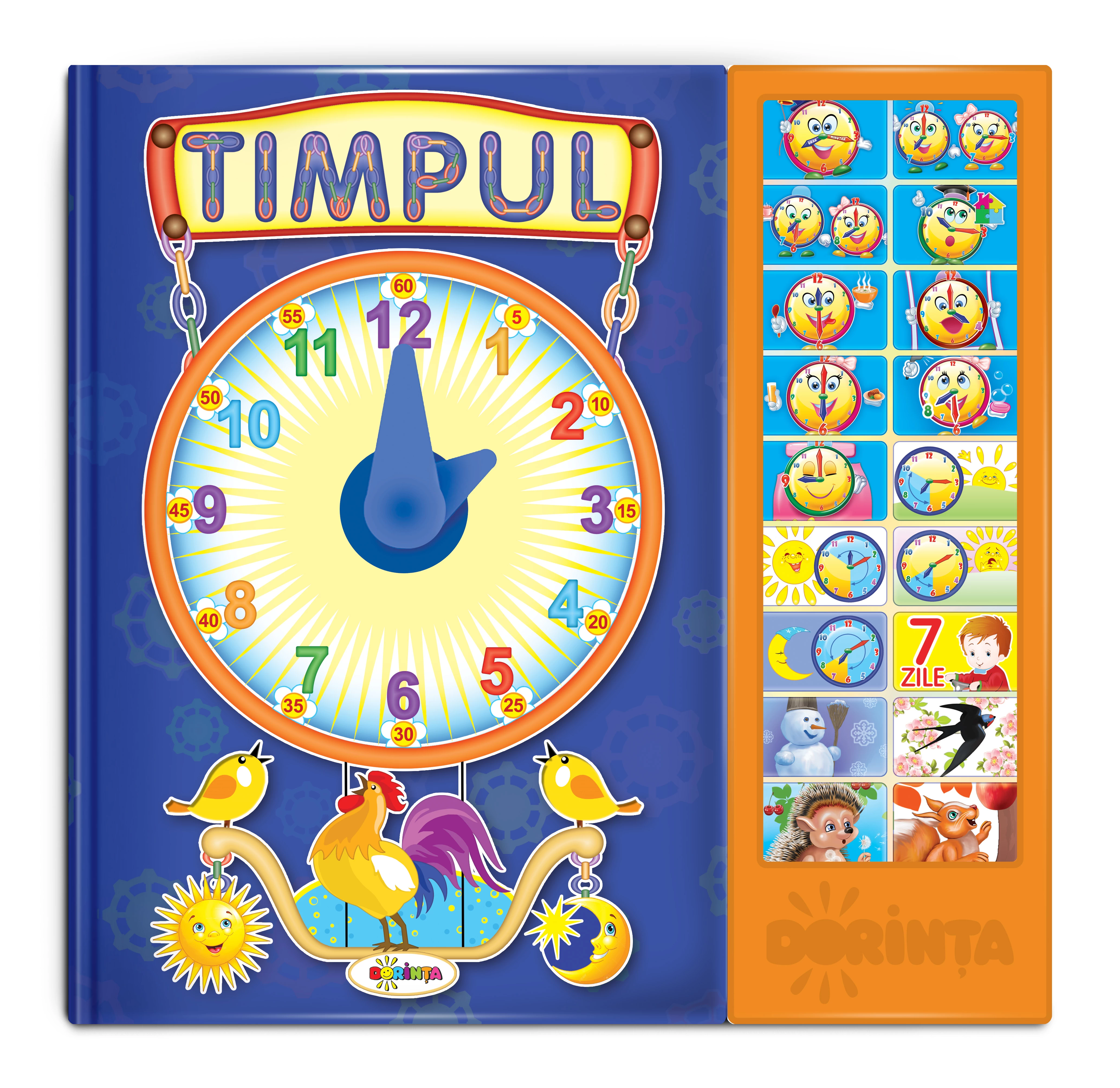 Timpul – Carte cu sunete | Învățăm ceasul și orele într-un mod ...